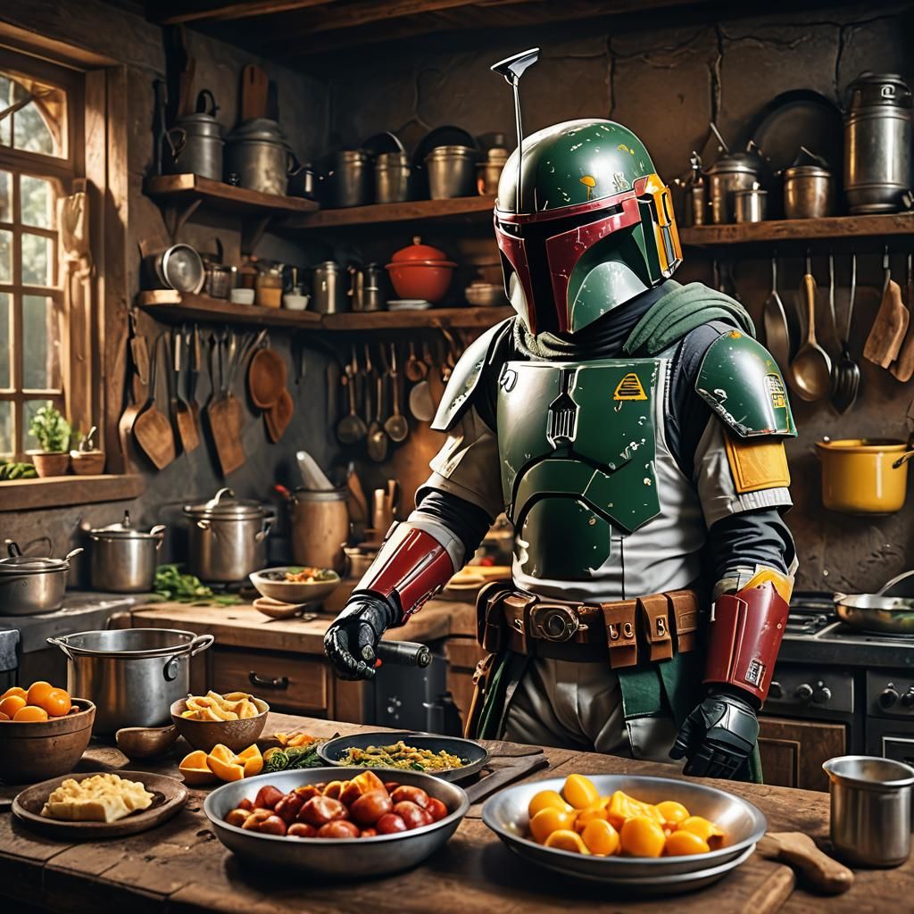 Welcome to Cooking with Boba Fett season 6 - AI Generated Artwork ...
