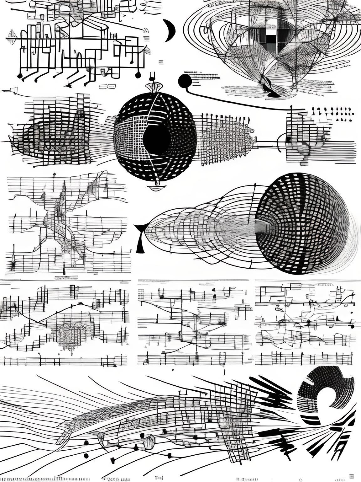 graphic music notation - AI Generated Artwork - NightCafe Creator