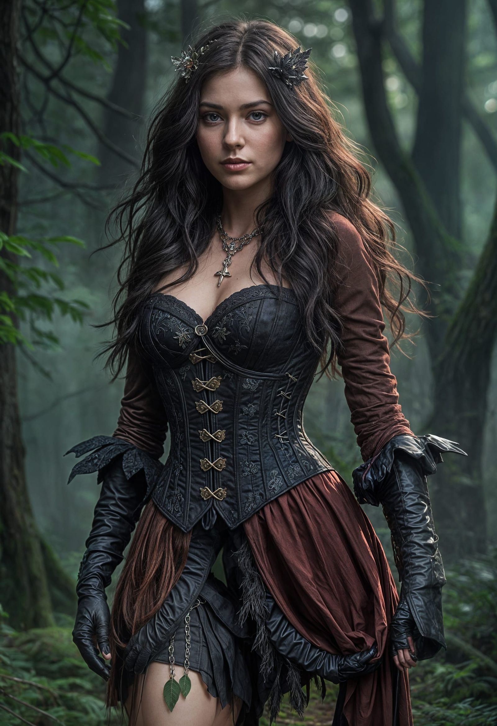 Create a detailed description of a fantasy charact... - AI Art