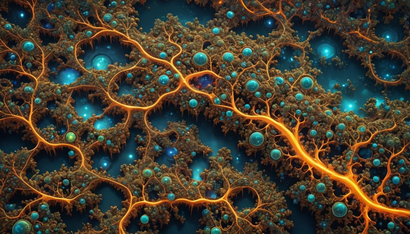 Fractal life - AI Generated Artwork - NightCafe Creator