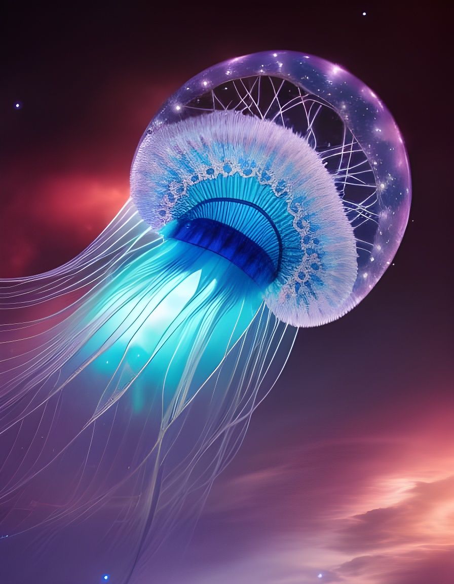 space jellyfish - AI Generated Artwork - NightCafe Creator