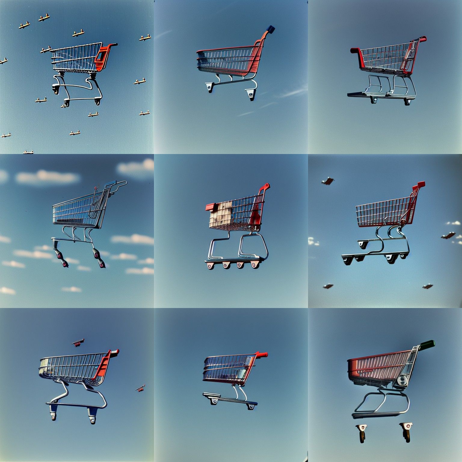 Shopping flying carts - AI Generated Artwork - NightCafe Creator