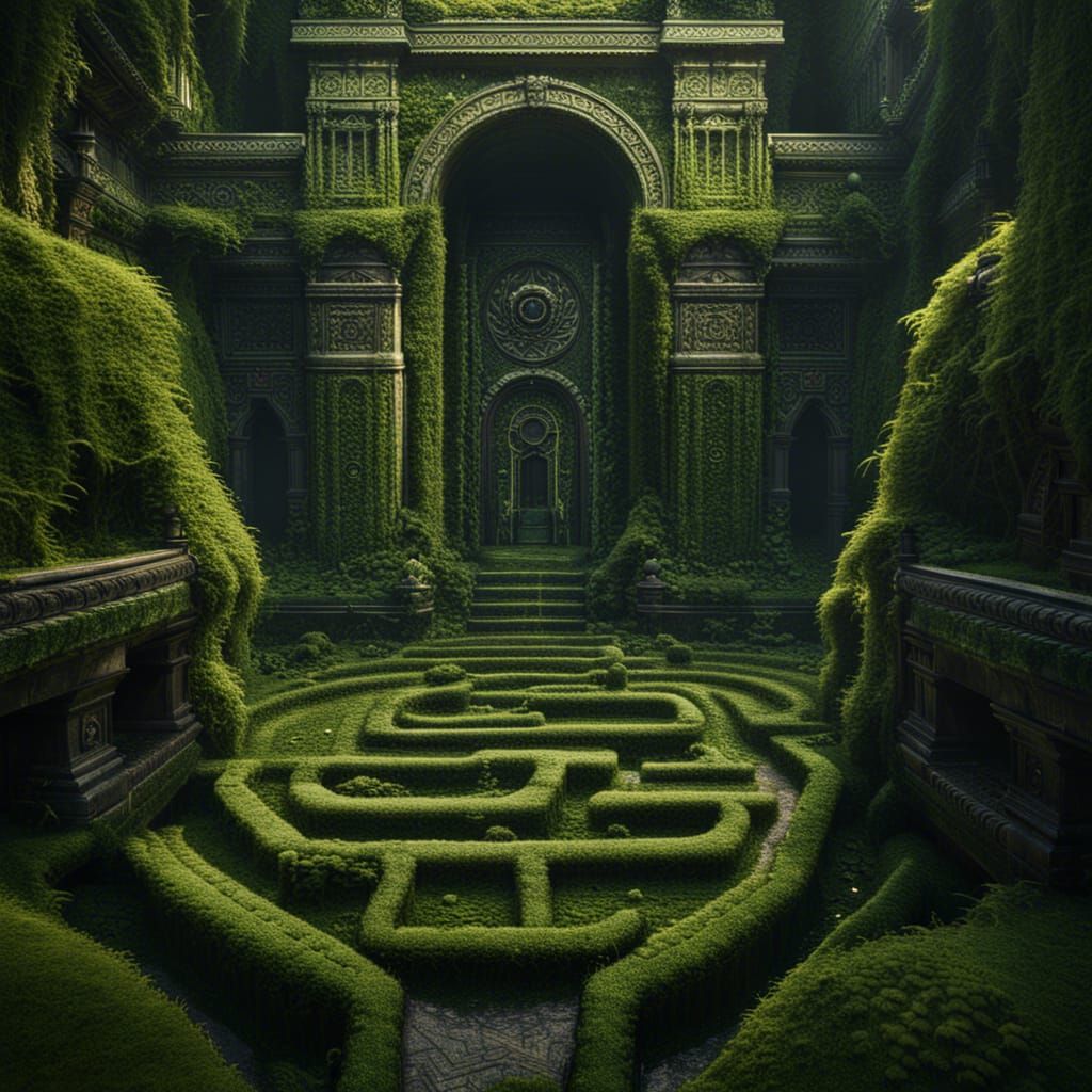 Maze inside temple 🏯🍀 - AI Generated Artwork - NightCafe Creator