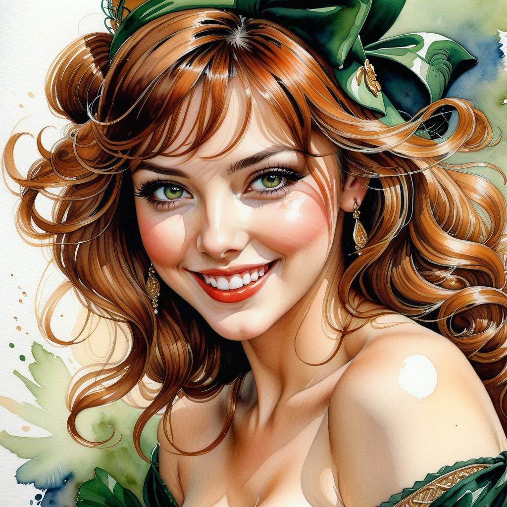 Irish beauty - AI Generated Artwork - NightCafe Creator