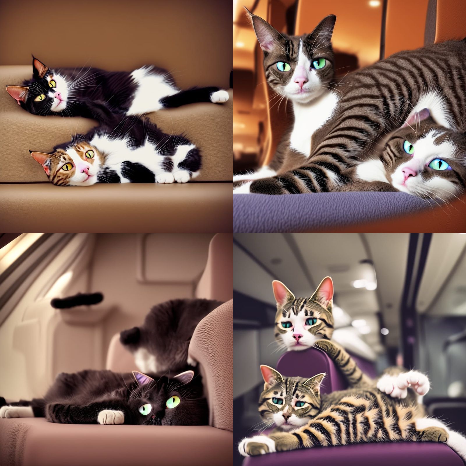 lazy cats - AI Generated Artwork - NightCafe Creator