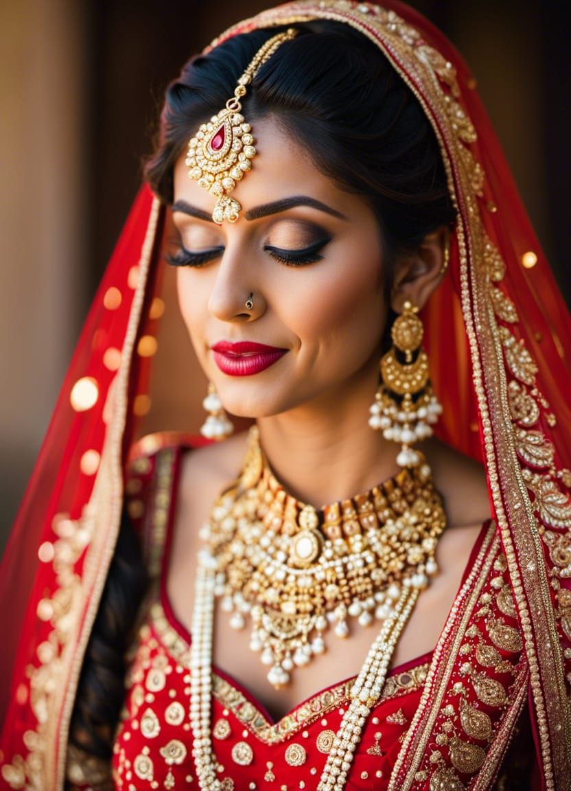 Beautiful Bride on her Wedding Day - AI Generated Artwork - NightCafe ...