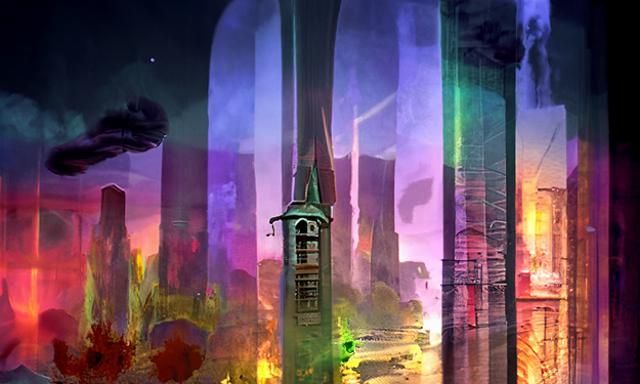 Striped tower - AI Generated Artwork - NightCafe Creator