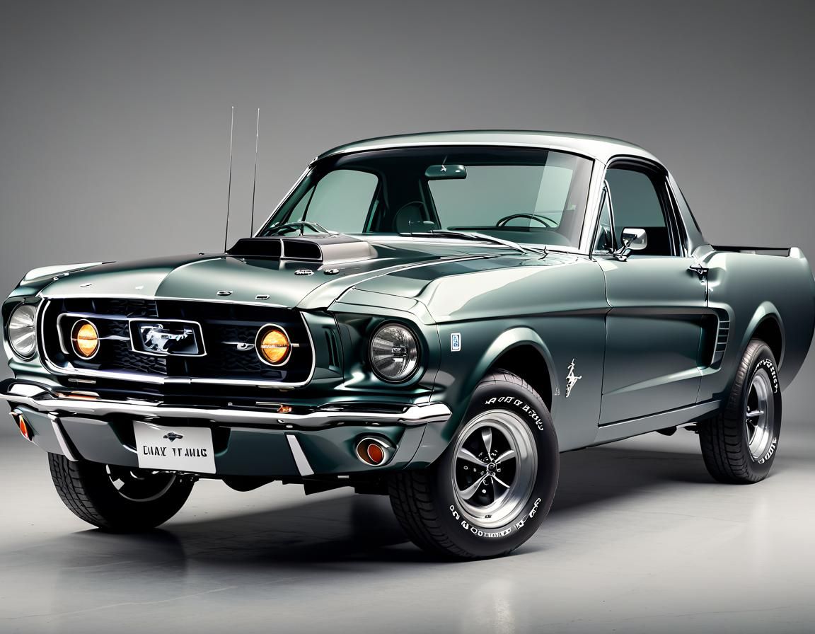 A ford mustang pickup truck - AI Generated Artwork - NightCafe Creator
