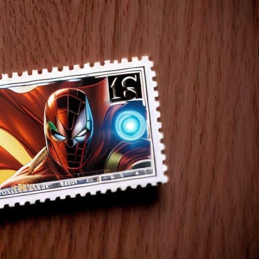 Comic Book Postage Stamp #11 - AI Generated Artwork - NightCafe Creator