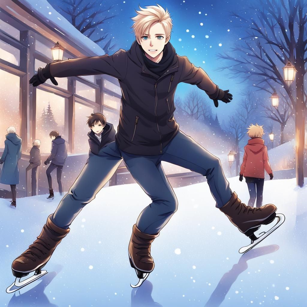 Westlife member Nicky Bryne is doing some ice skating - AI Generated Artwork - NightCafe Creator