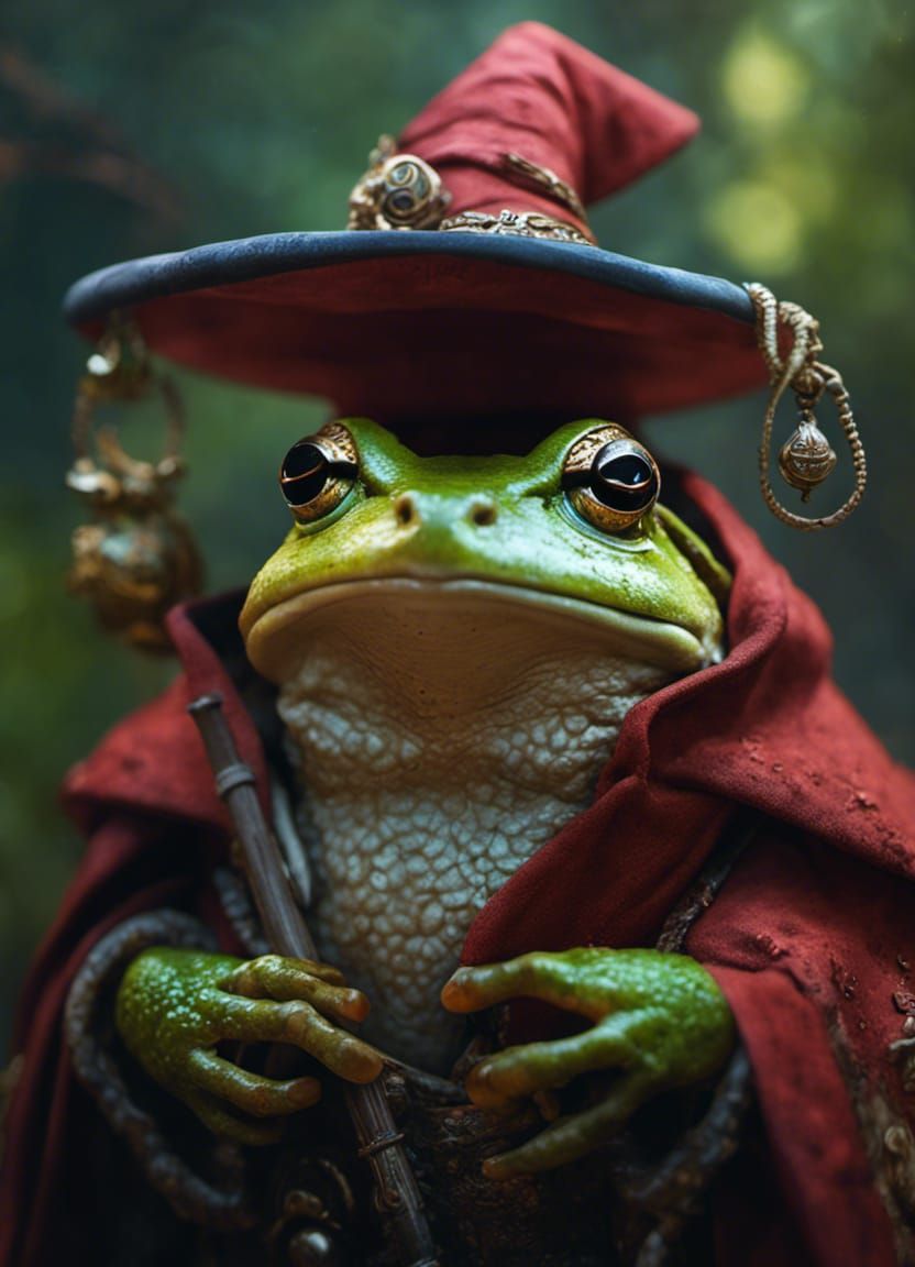 Frog Wizard - AI Generated Artwork - NightCafe Creator