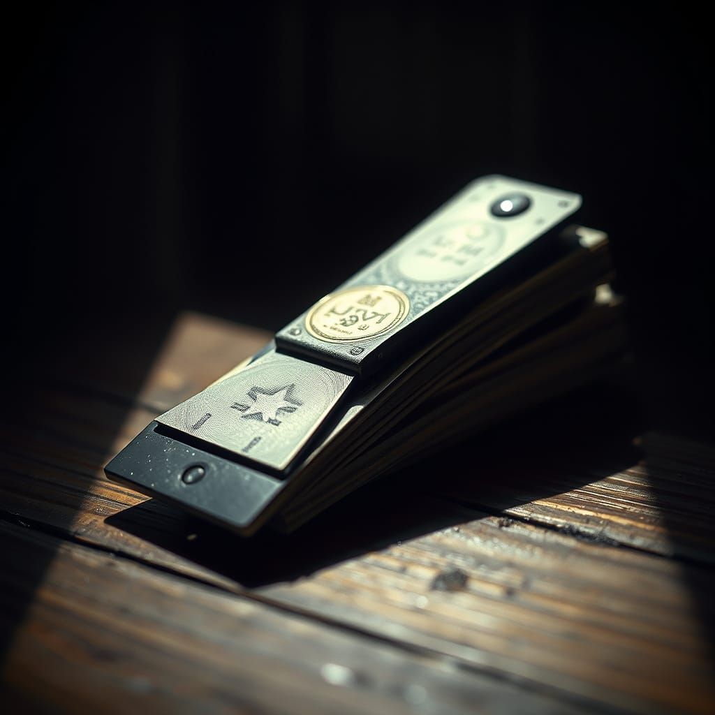 Razor made out of cash and coins - Gritty Razor Sculpture i...