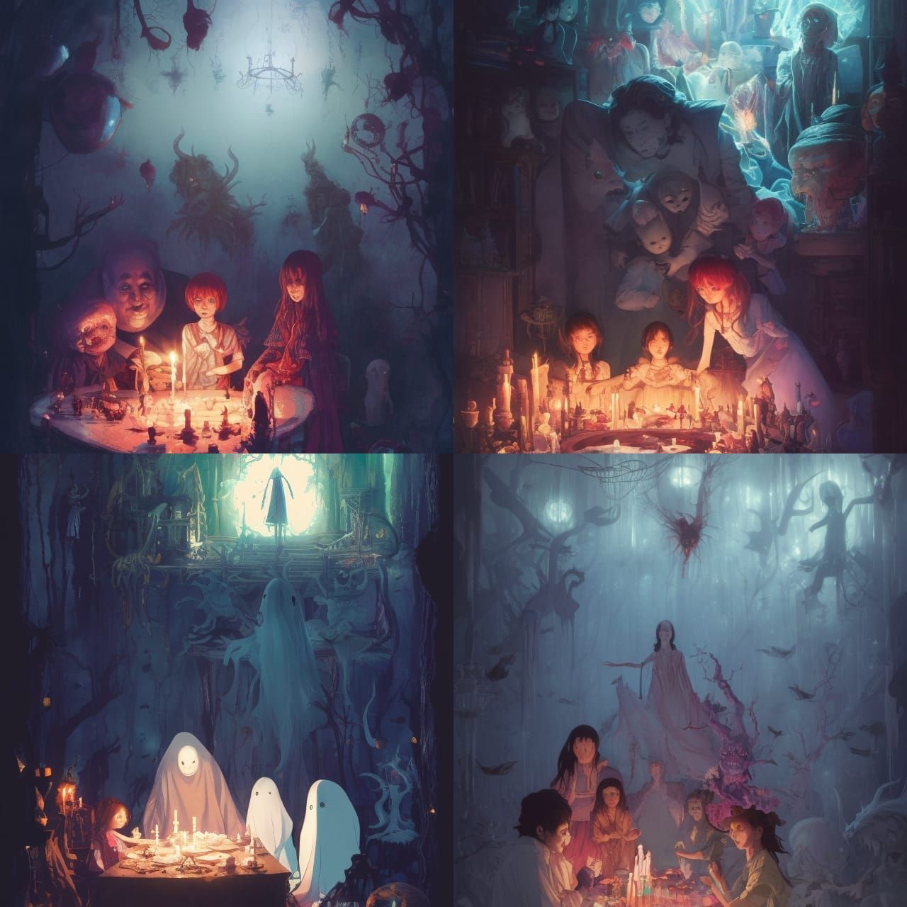 Summoning Ghosts - AI Generated Artwork - NightCafe Creator