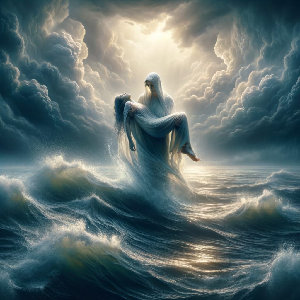 Fear not, I am with you. - Ethereal Guardian Calms Stormy Se...