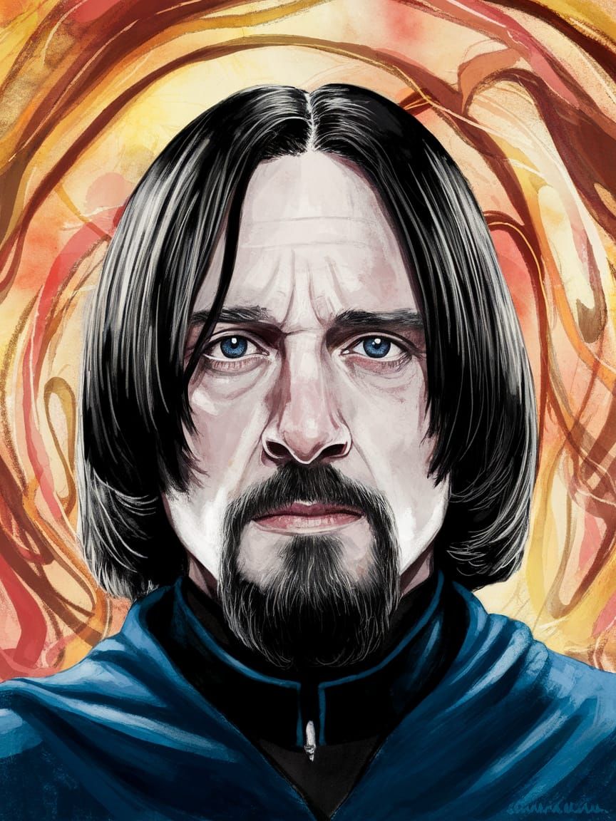 Portrait of Alan Rickman - Portrait of Alan Rickman