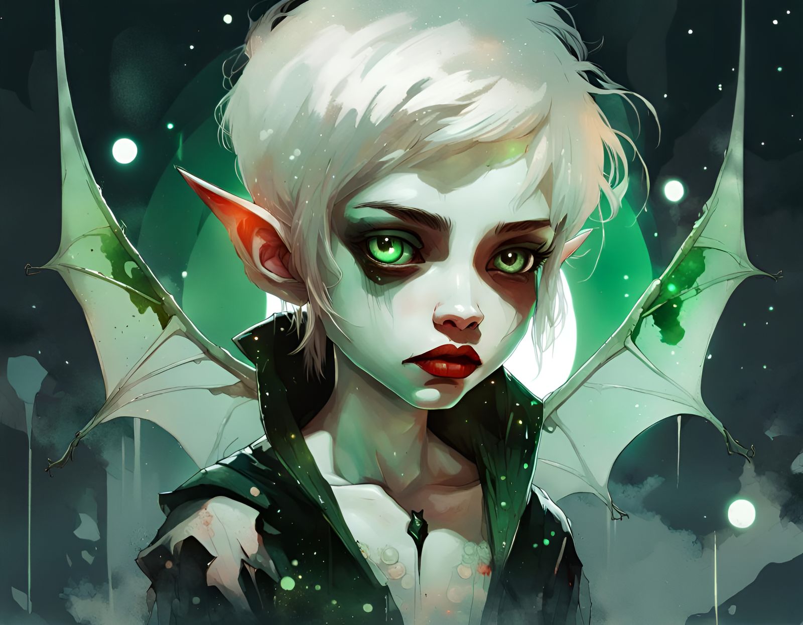 Vampire pixie - AI Generated Artwork - NightCafe Creator