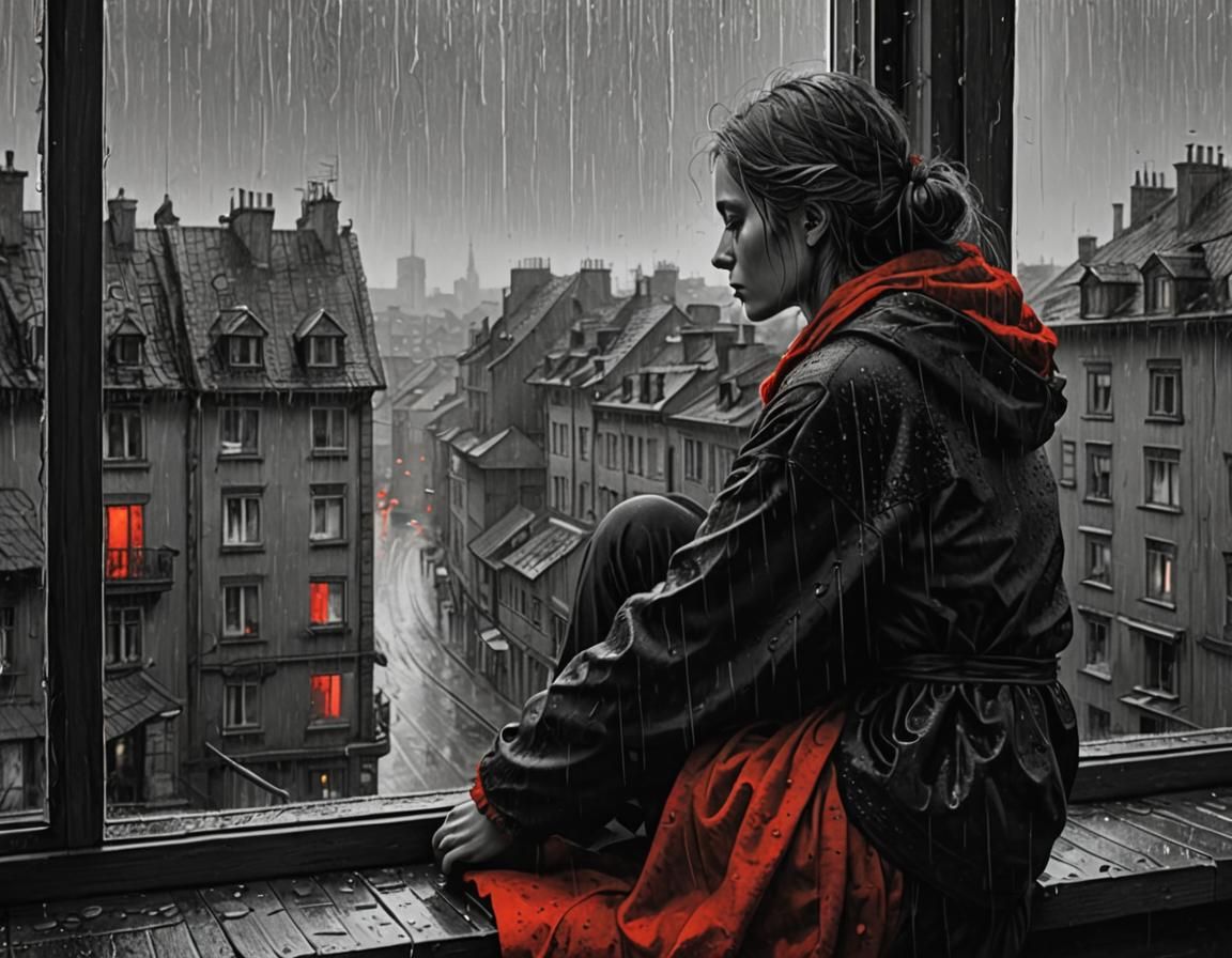 Dreary rainy day - AI Generated Artwork - NightCafe Creator