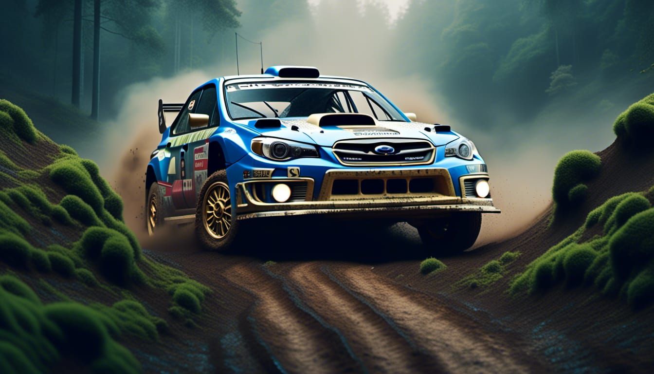 Subaru impreza rally car Epic cinematic brilliant stunning intricate ...