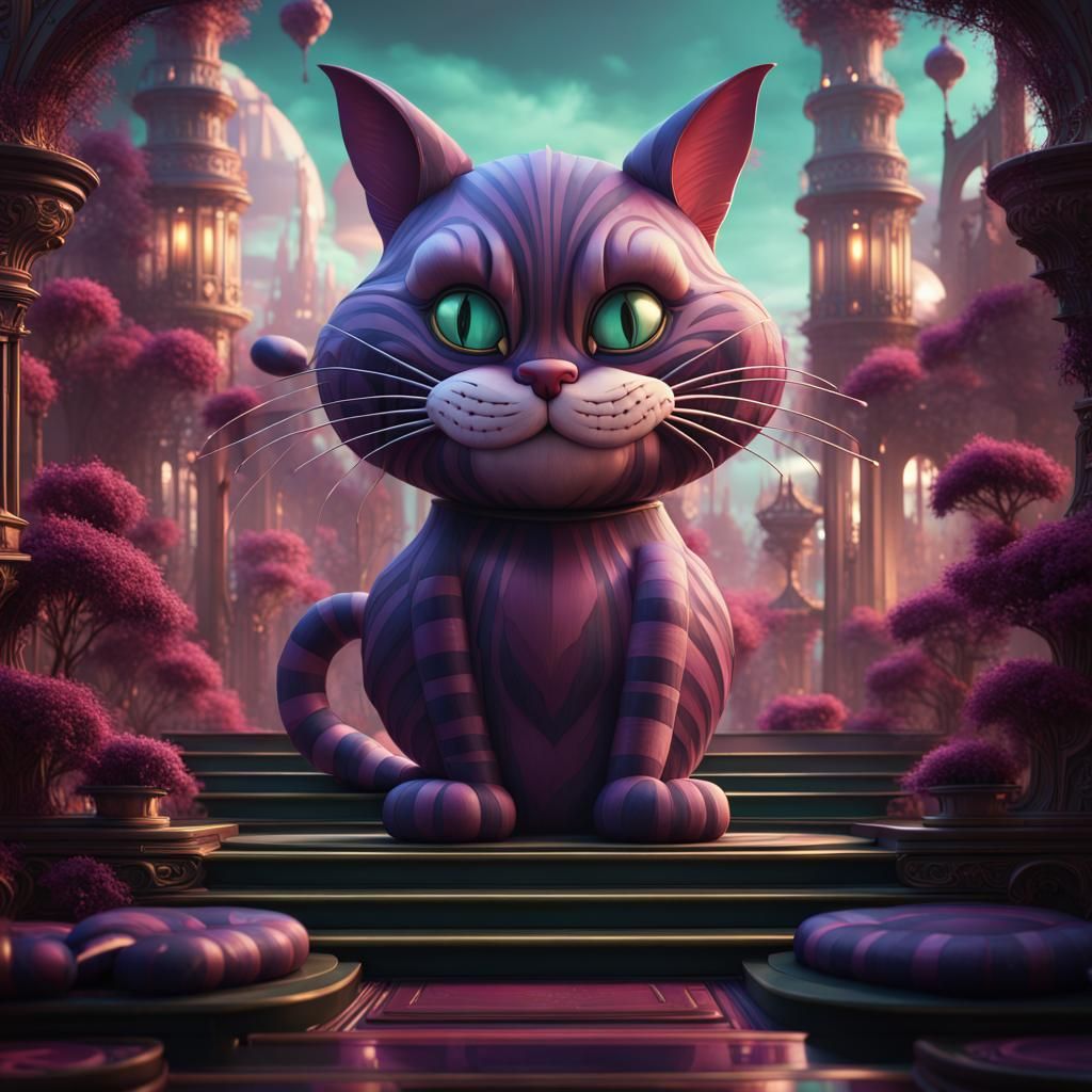 Cheshire cat 2 - AI Generated Artwork - NightCafe Creator