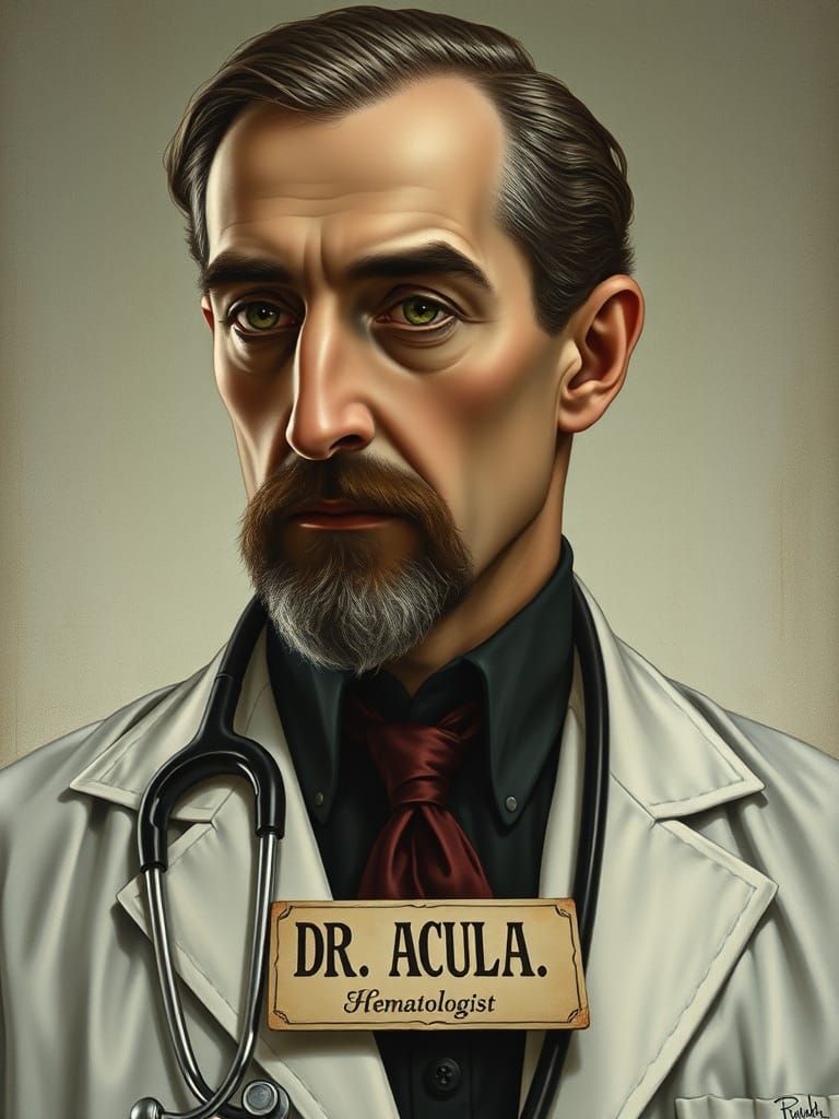 Dr. Acula - Dr. Acula in Dark Academia Style
