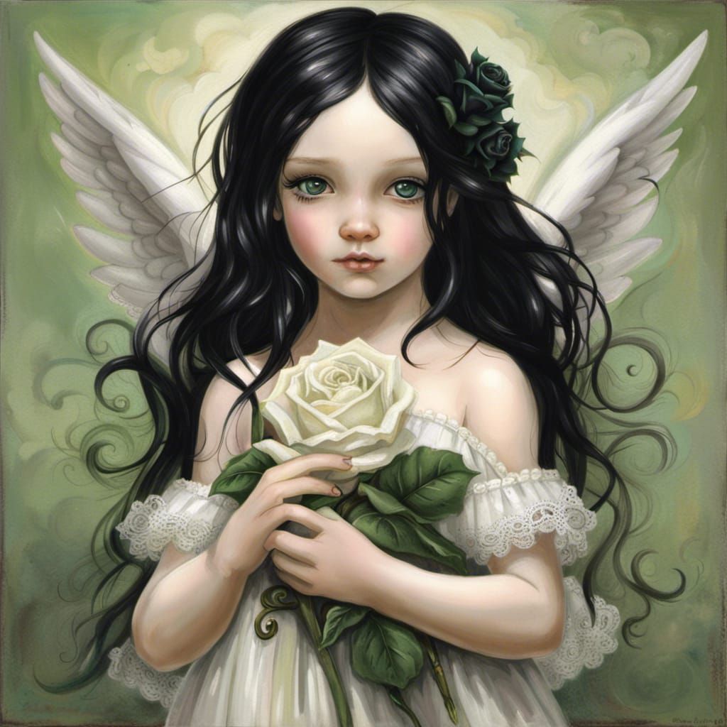 Gothic Cherub - AI Generated Artwork - NightCafe Creator