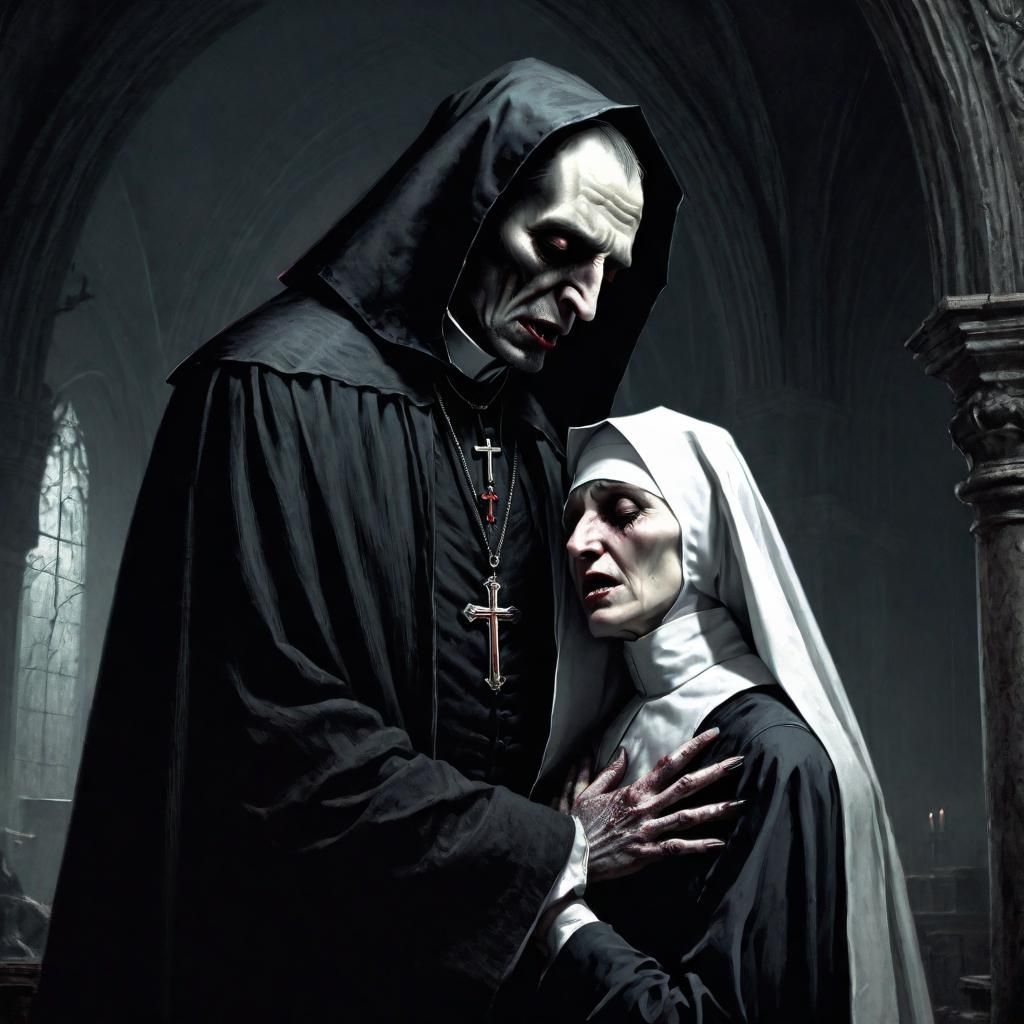 The vampire priest - AI Generated Artwork - NightCafe Creator