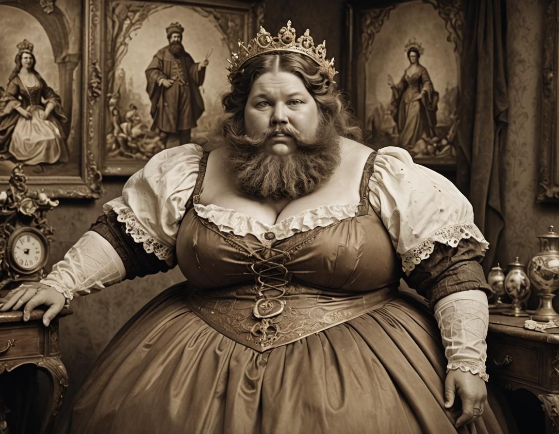 The Fat Bearded Lady - AI Generated Artwork - NightCafe Creator