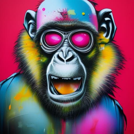 punk monkey - AI Generated Artwork - NightCafe Creator