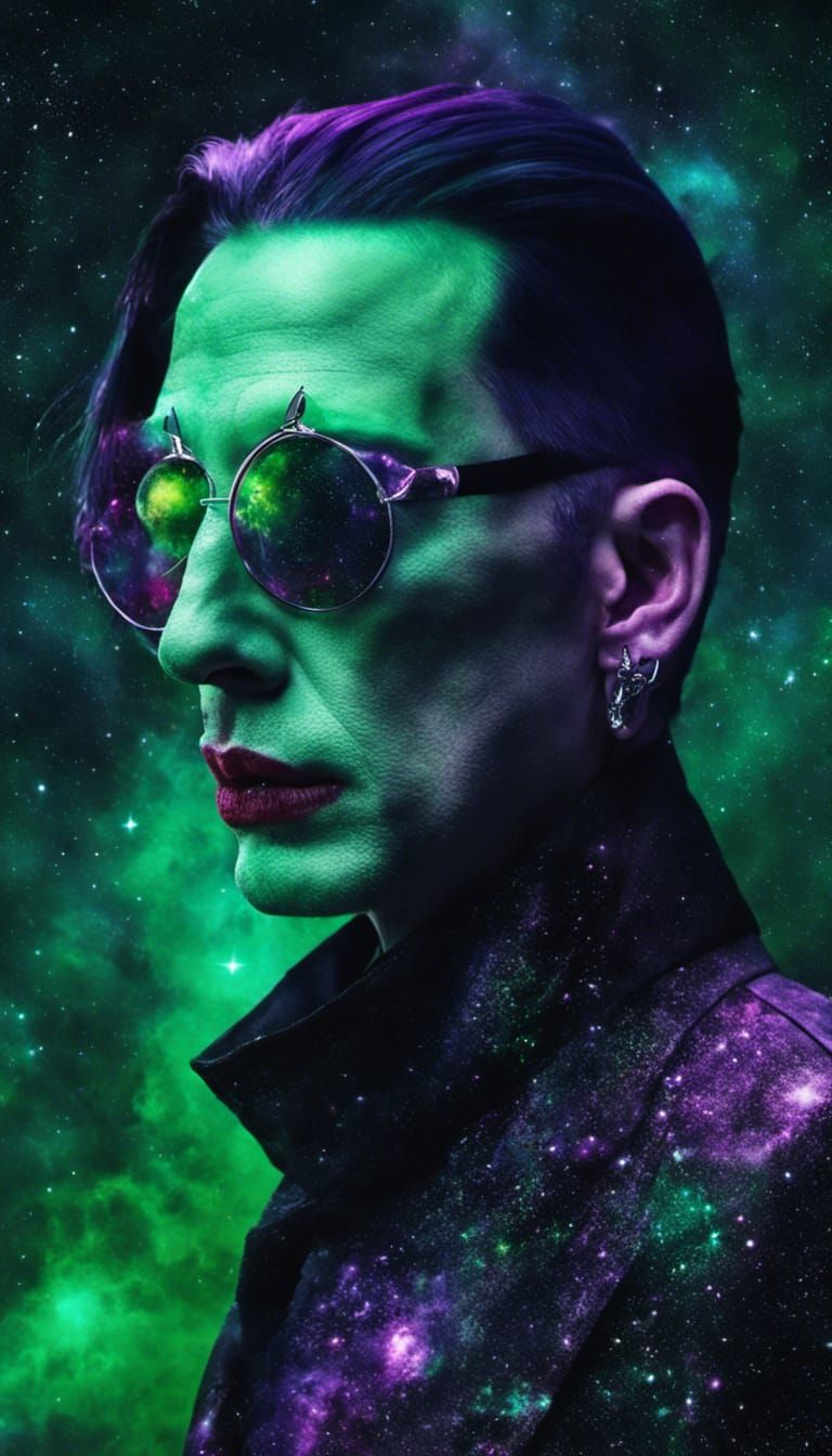 Photograph Portrait fierce Astral Marilyn_Manson: Sinister Gothic ...