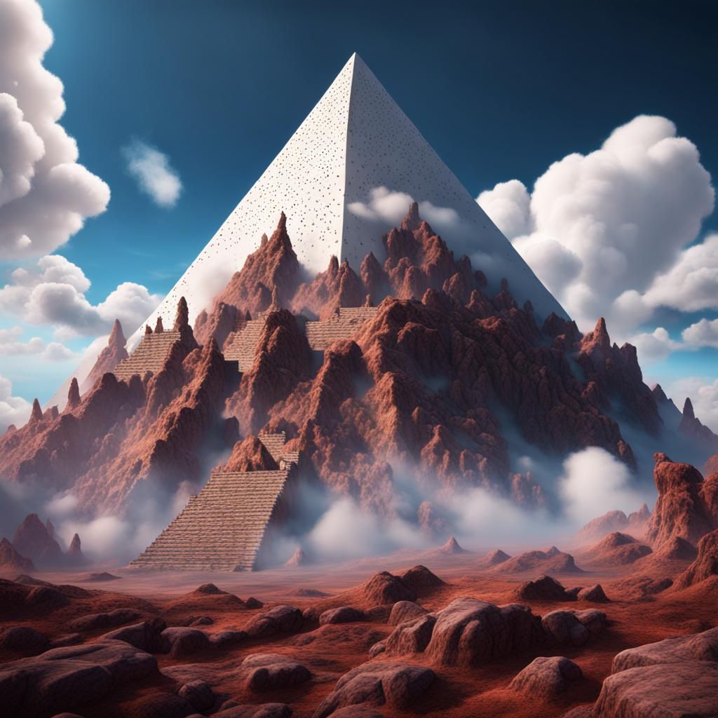 Pyramid to the sky - AI Generated Artwork - NightCafe Creator
