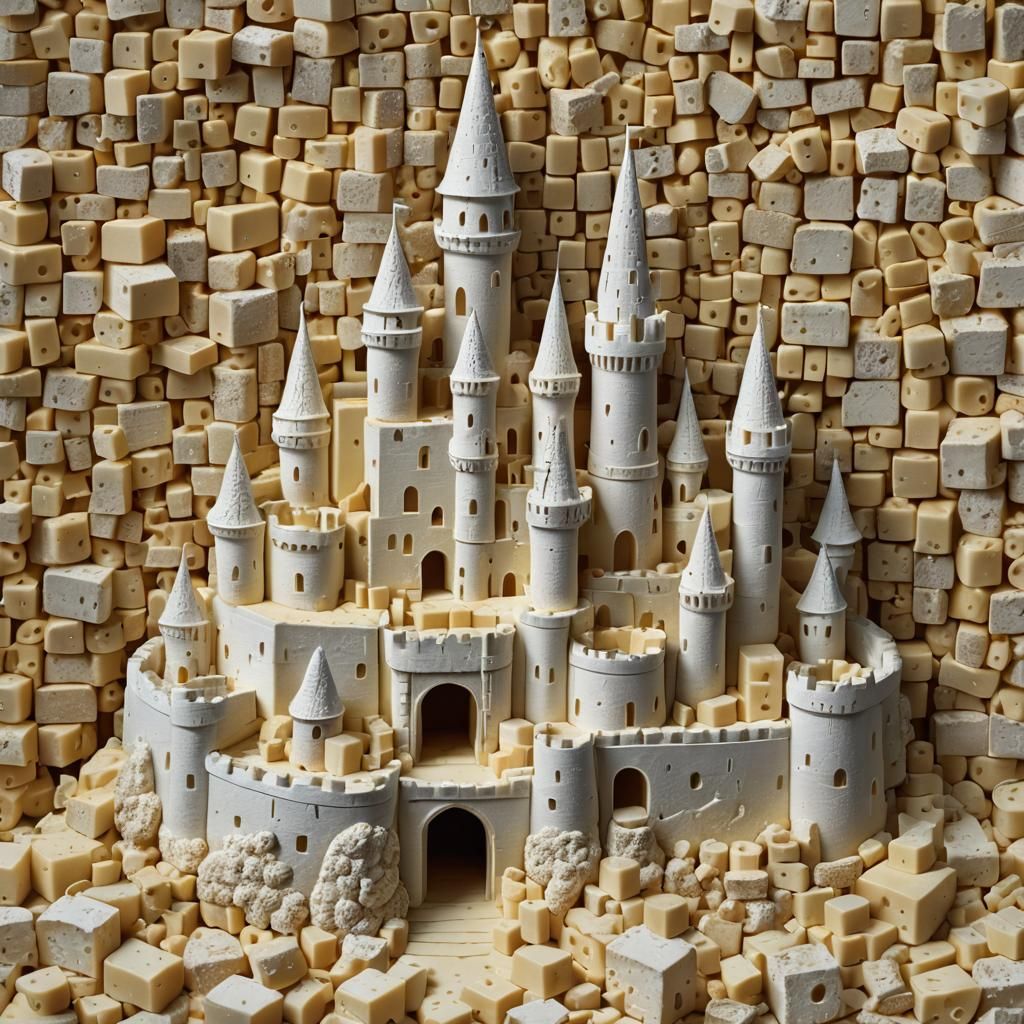 Cheese Castle - AI Generated Artwork - NightCafe Creator
