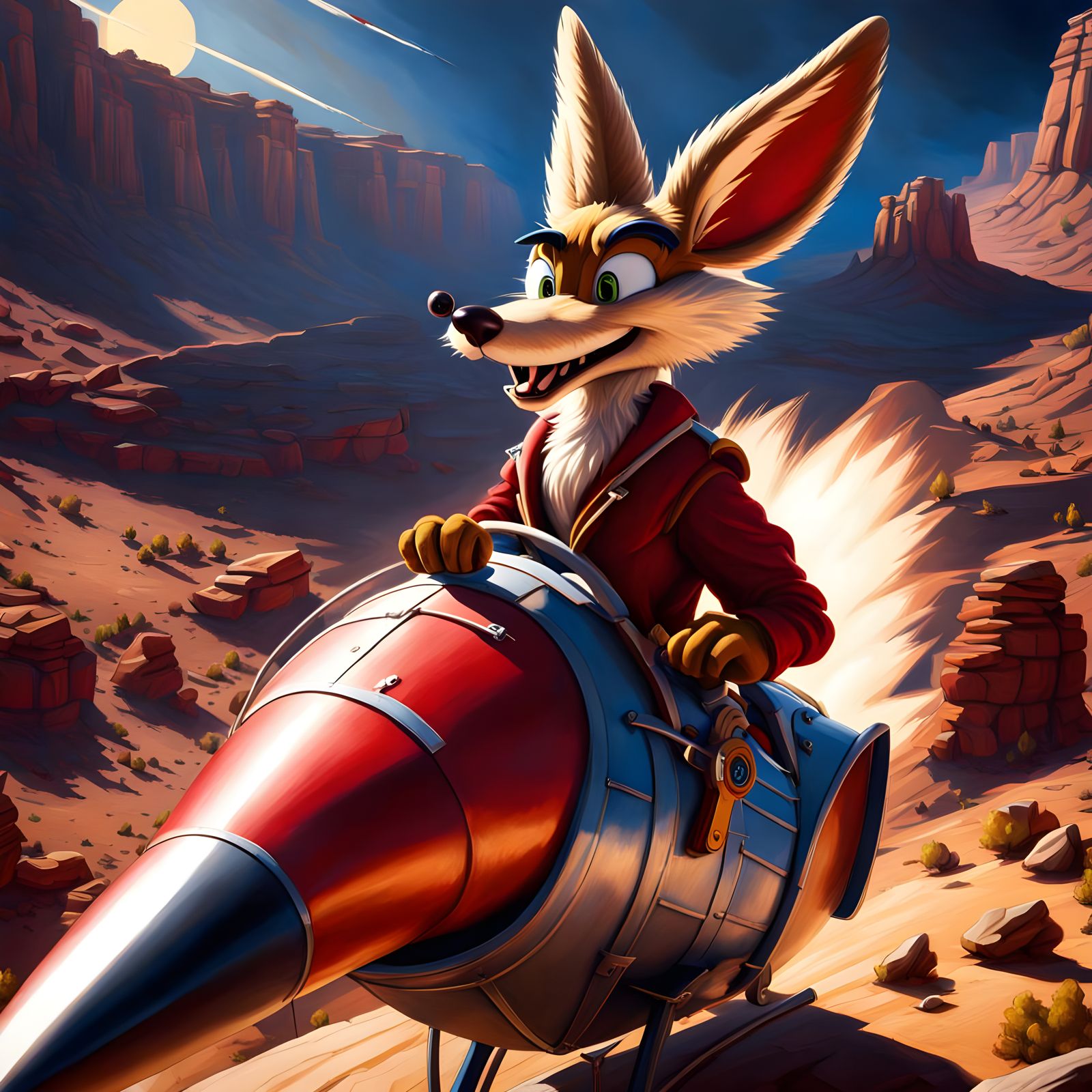 Wile E. Coyote - Rocket Coyote #3 - Renaissance-Style Wile E...