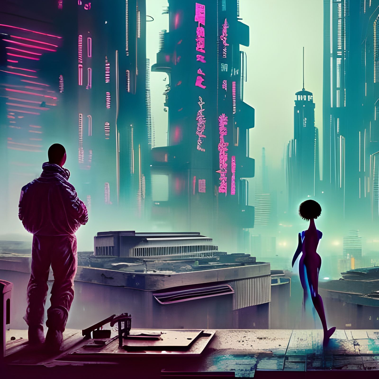 Dystopian Dreamland #64 - AI Generated Artwork - NightCafe Creator