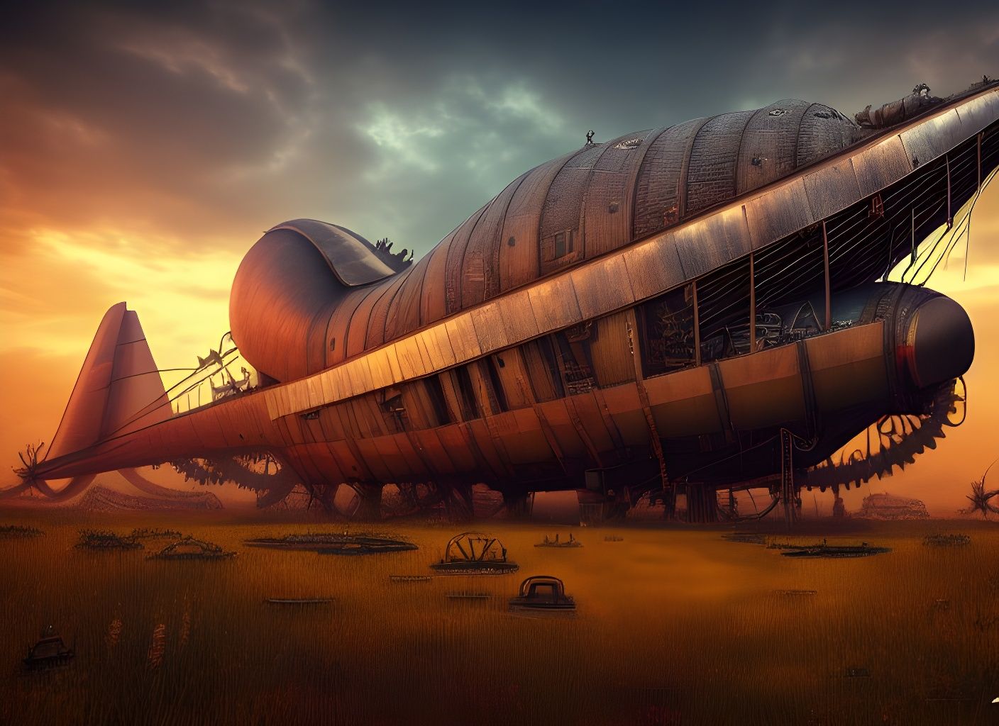 The Rust Yard - AI Generated Artwork - NightCafe Creator