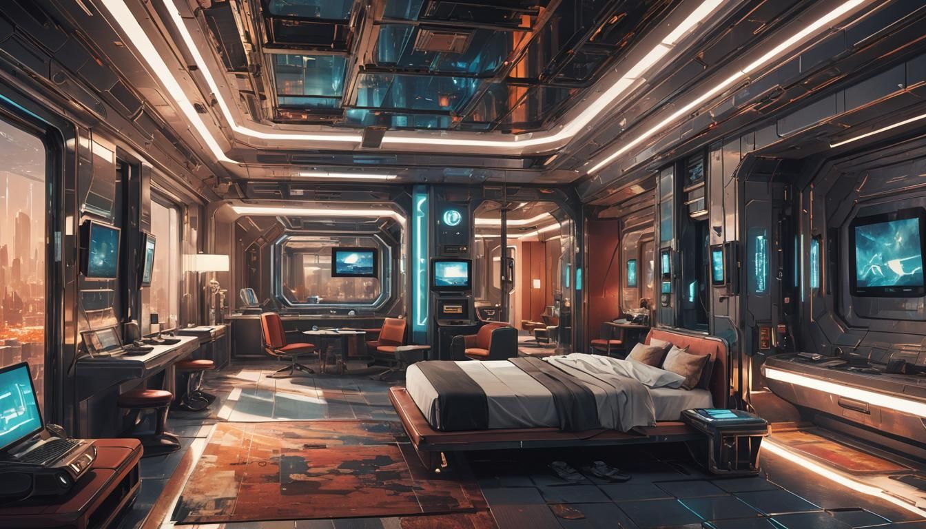 sci-fi dystopian era futuristic sci-fi fantasy / color / ( a dystopian ...