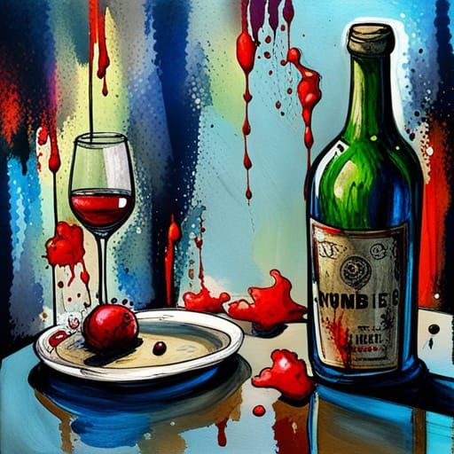 Zombie Wine - AI Generated Artwork - NightCafe Creator