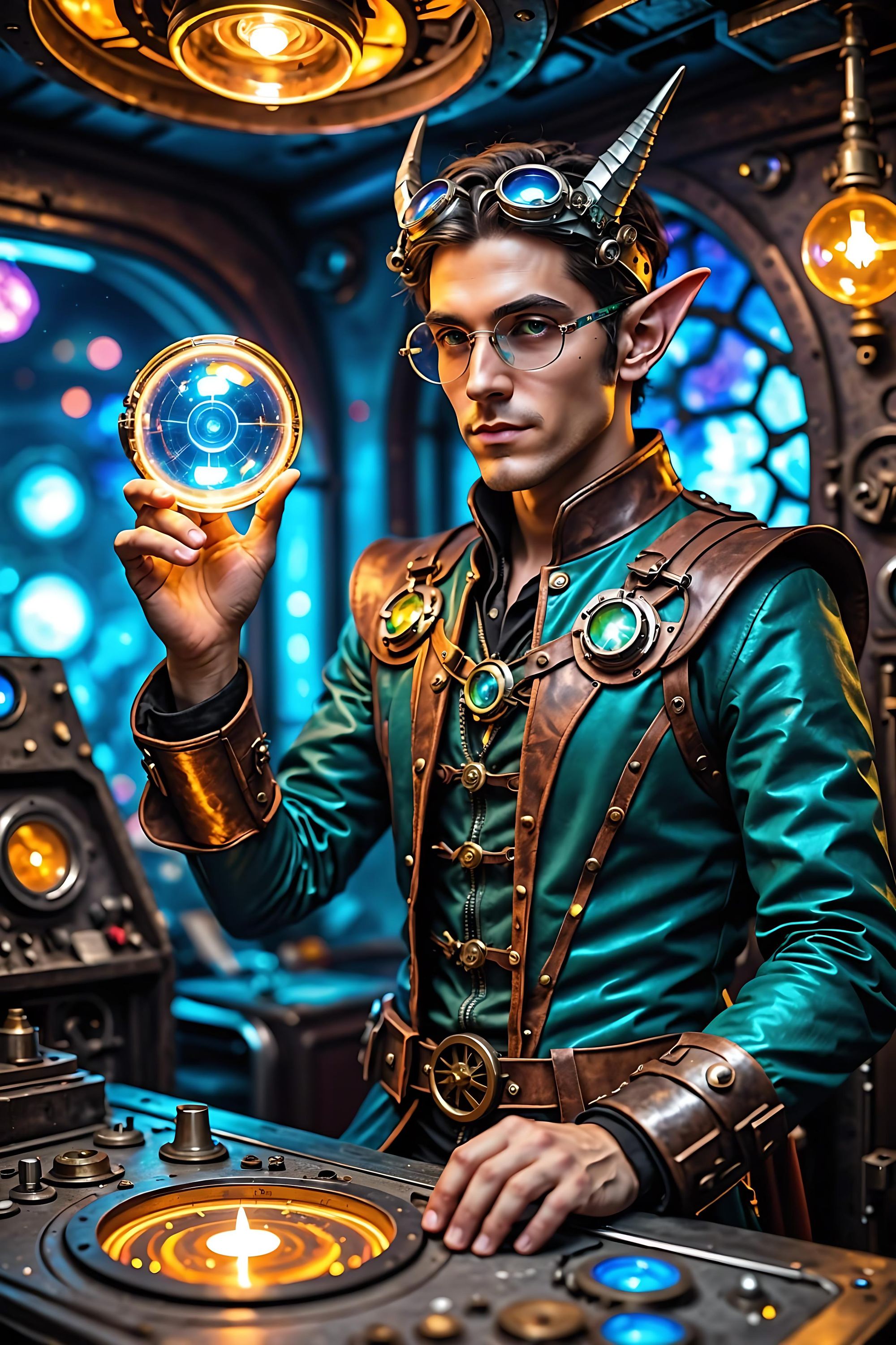 Aetherpunk Space Ship Navigator : r/nightcafe