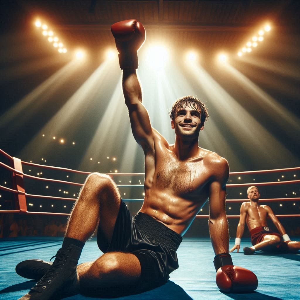 Boxing Winners and Losers - AI Generated Artwork - NightCafe Creator