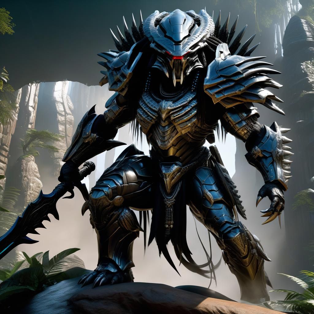 Elder Female Predator Yautja - AI Generated Artwork - NightCafe Creator
