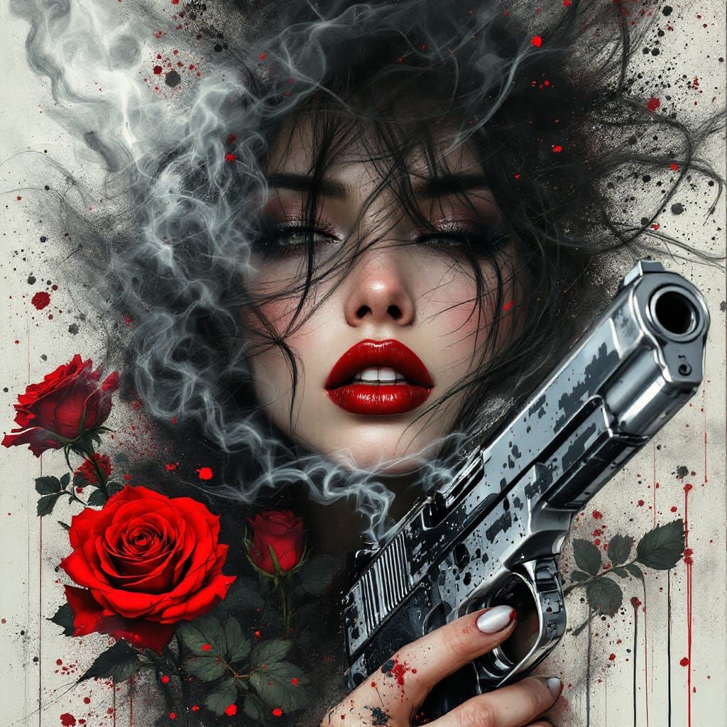 A rose can make you bleed, a gun can too, take your pick🌹