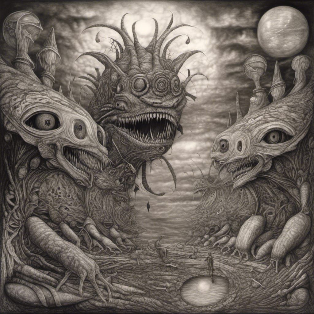 CRYPTID MONSTER MASH IN WONDERLAND 8 - AI Generated Artwork - NightCafe ...