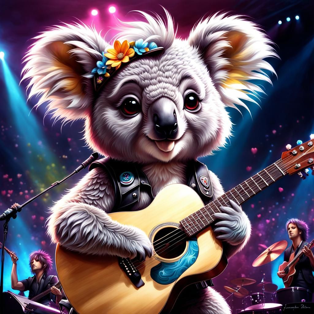 Rock Koala - AI Generated Artwork - NightCafe Creator