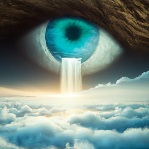 Waterfall of tears - AI Generated Artwork - NightCafe Creator