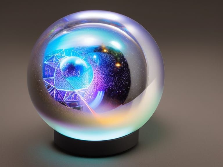 Insanely hyperdetailed photograph of an elaborate and alluring Dichroic ...