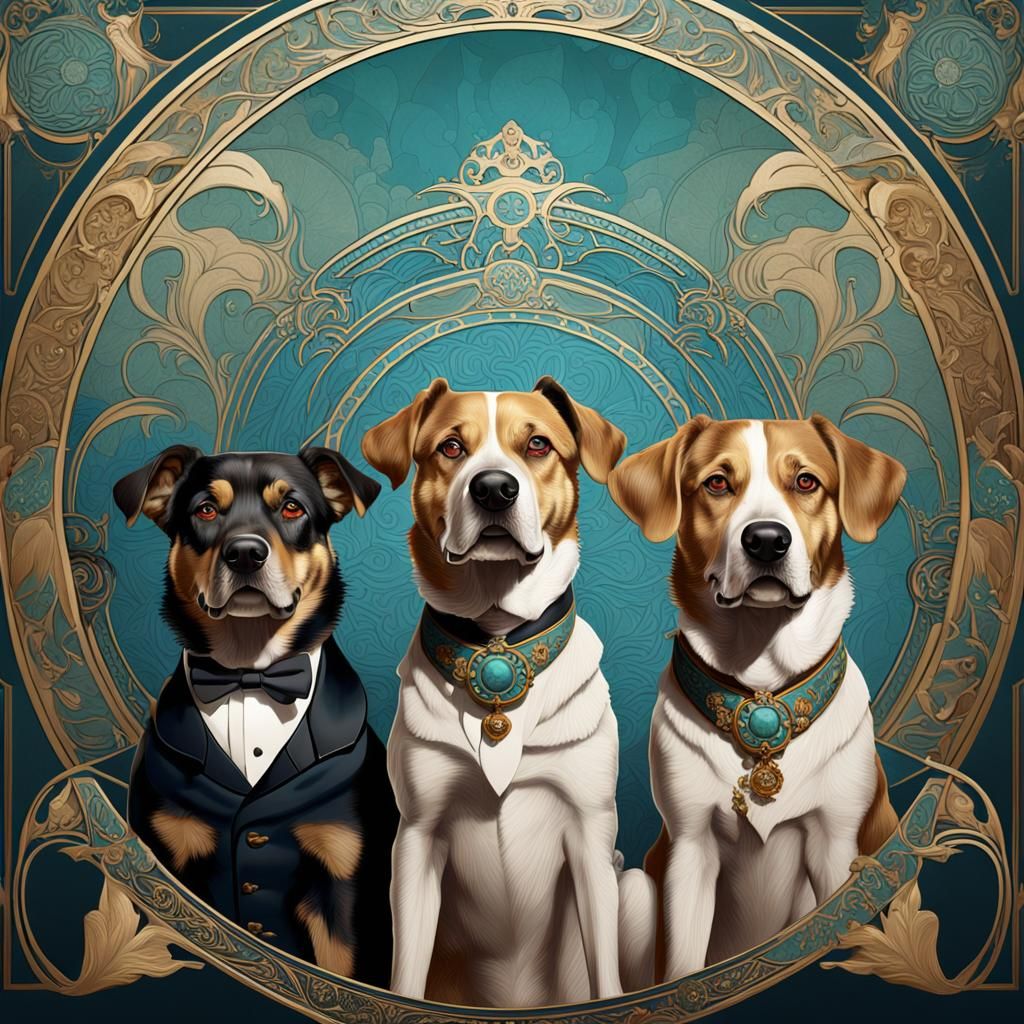 Dapper Dogs - AI Generated Artwork - NightCafe Creator