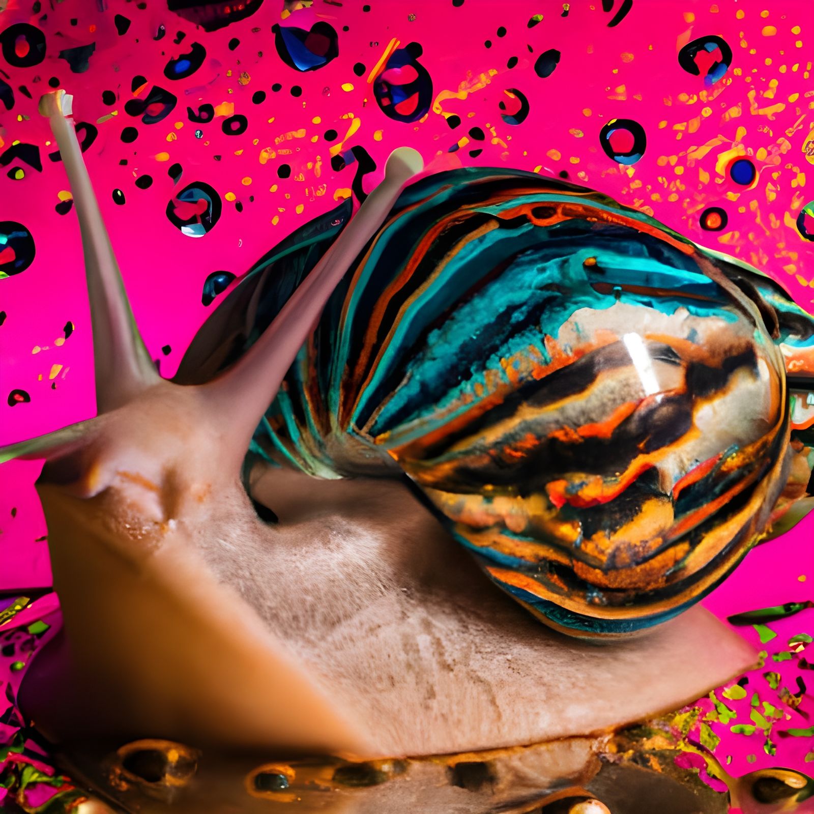 Disco Snail - AI Generated Artwork - NightCafe Creator