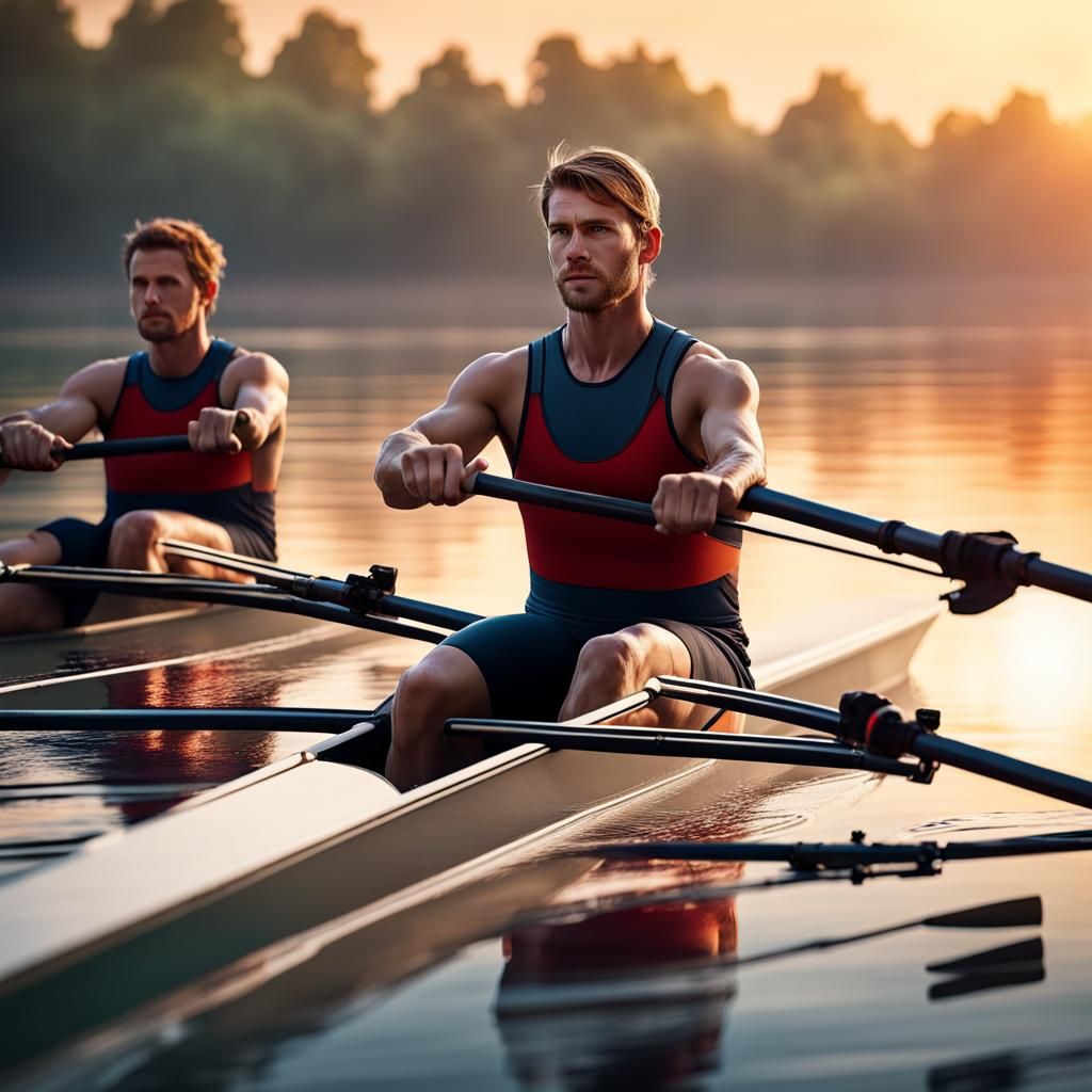 Athlete Rowers - AI Generated Artwork - NightCafe Creator