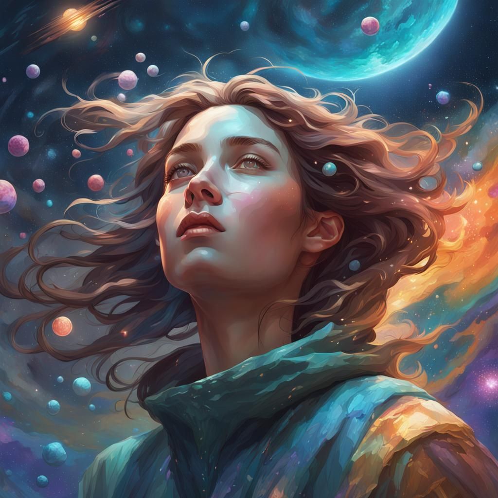 Adrift in the Cosmos - AI Generated Artwork - NightCafe Creator