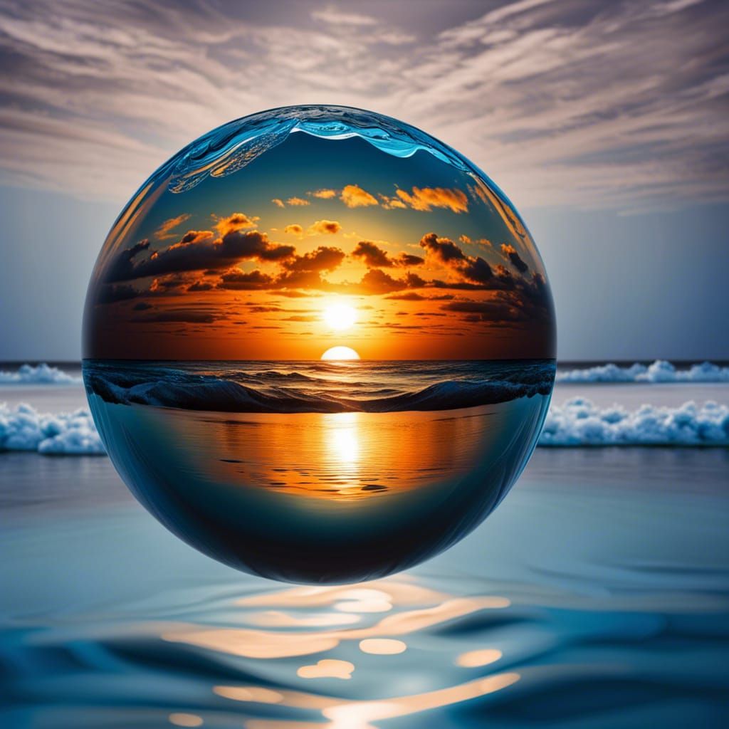 Glass Sphere Contest Entry - AI Generated Artwork - NightCafe Creator