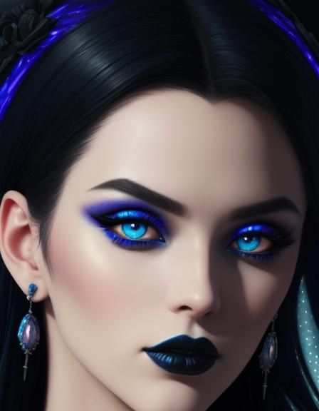 Eclipse magic gothic sorceress - AI Generated Artwork - NightCafe Creator